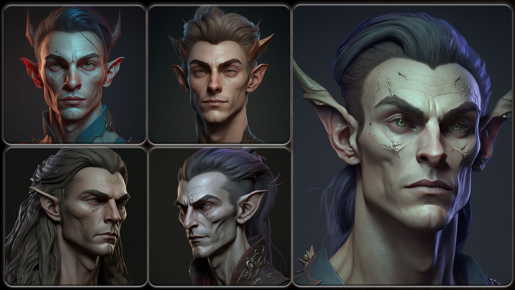 ArtStation - 300 Elf Head Sculpt (Male and Female) Reference Pack | 4K ...