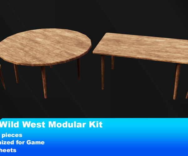 ArtStation - Wild West Modular Kit | Game Assets