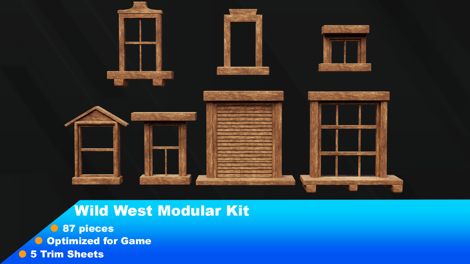 ArtStation - Wild West Modular Kit | Game Assets