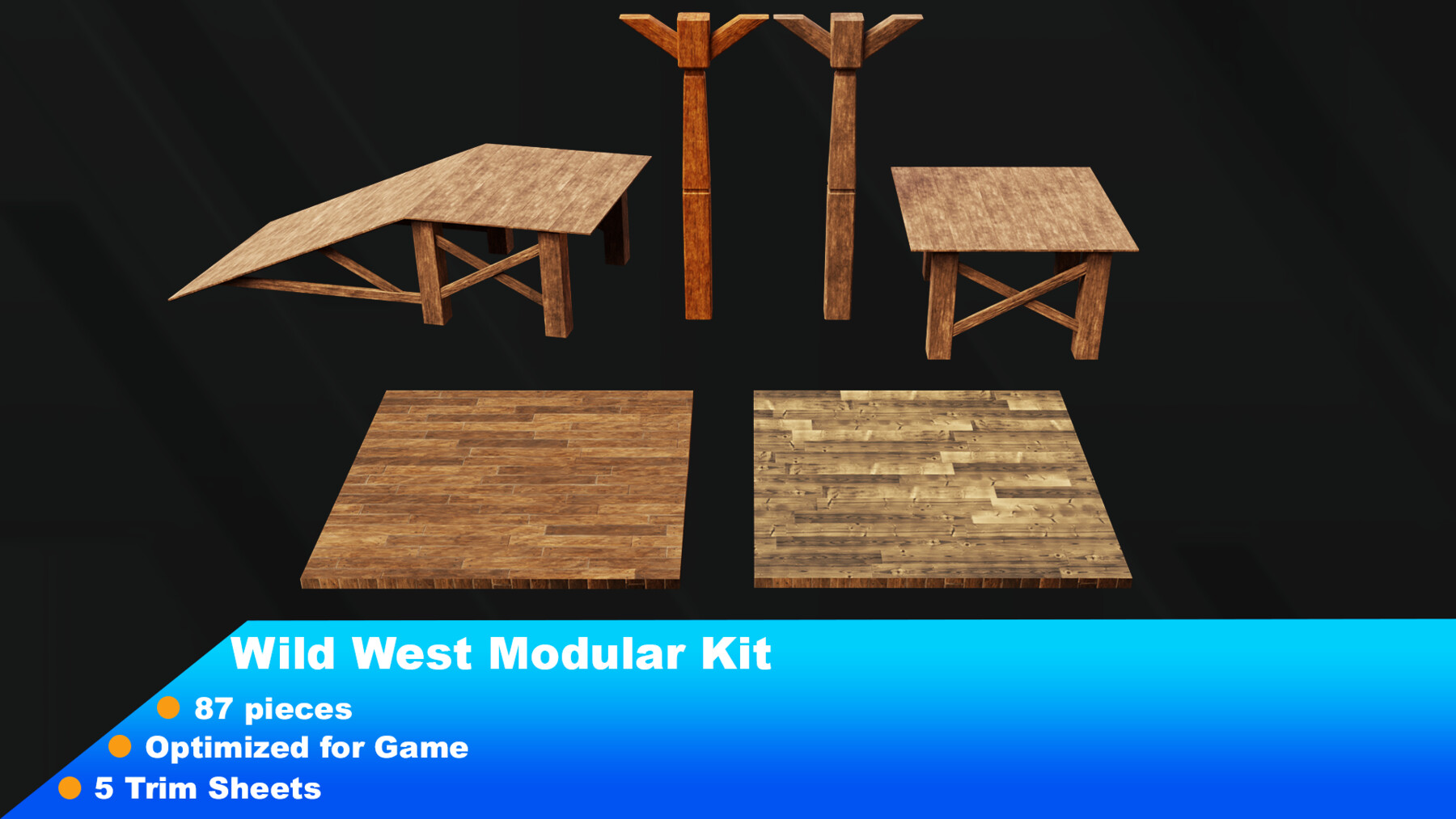 ArtStation - Wild West Modular Kit | Game Assets
