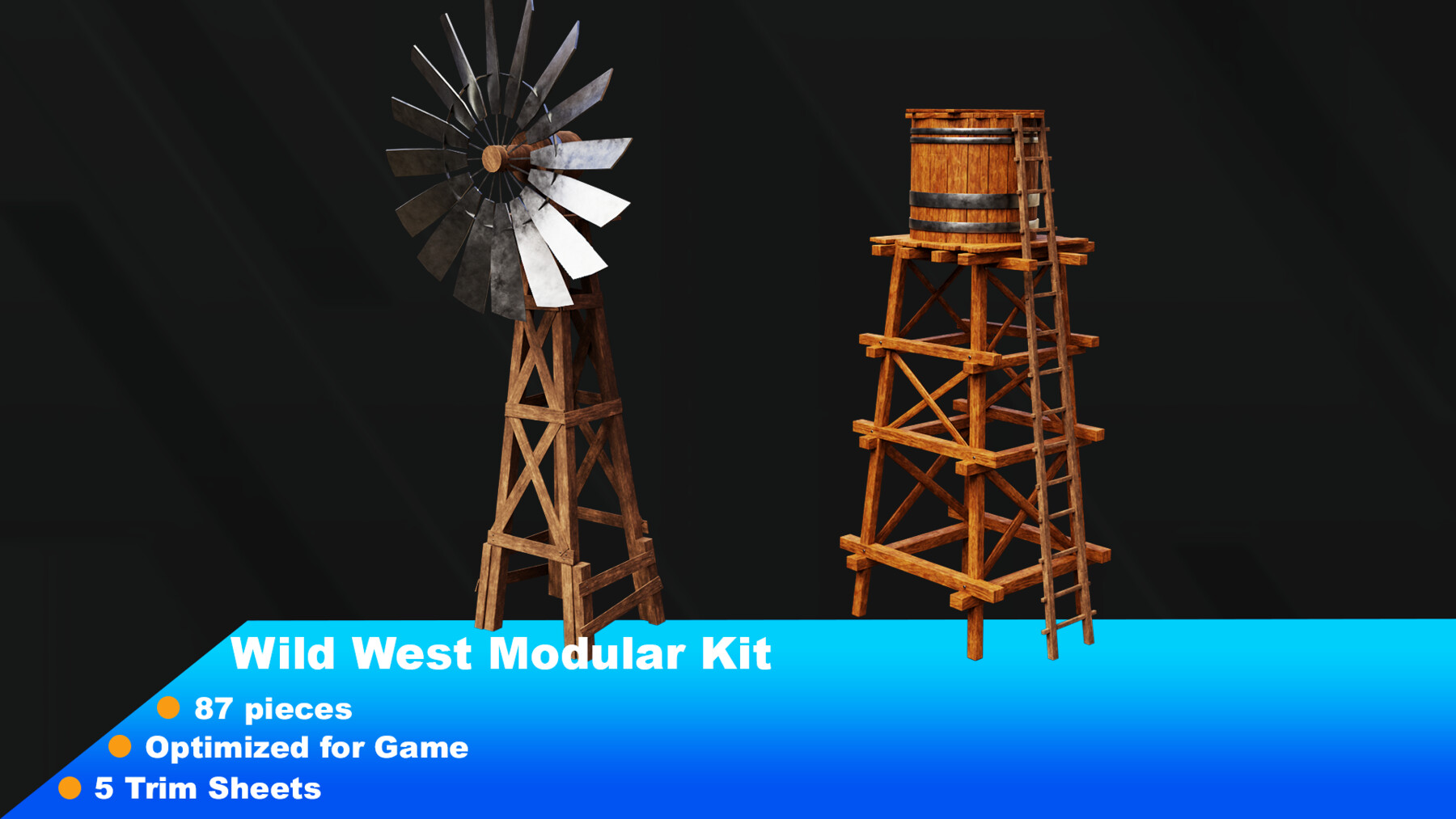 ArtStation - Wild West Modular Kit | Game Assets