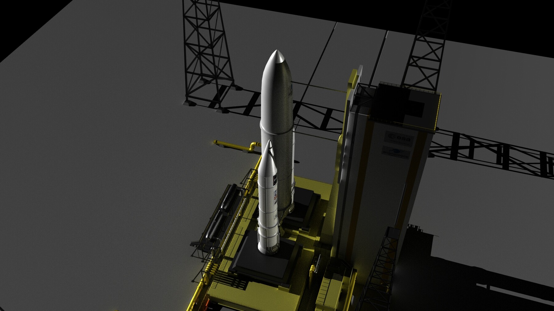 ArtStation - Ariane 5 with Launcher | Game Assets