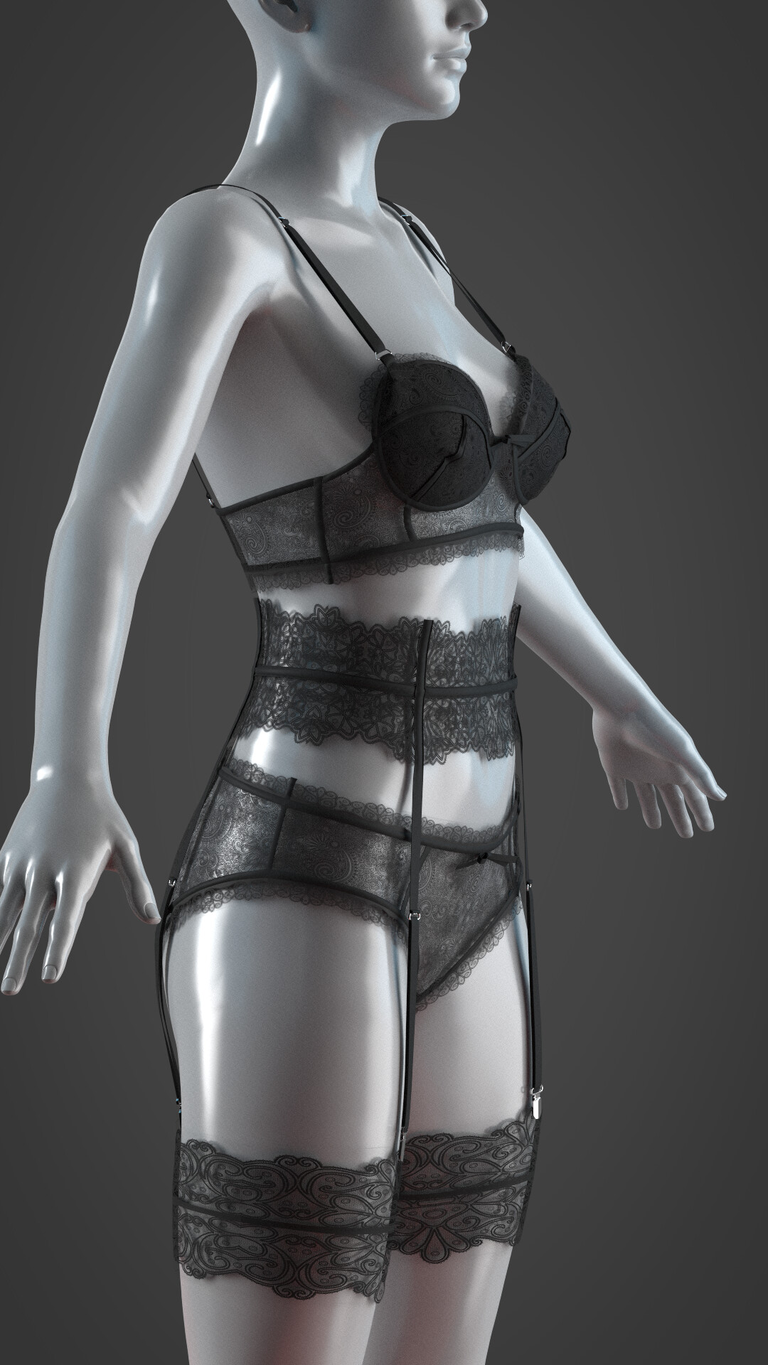 ArtStation - Lace Underwear | Game Assets