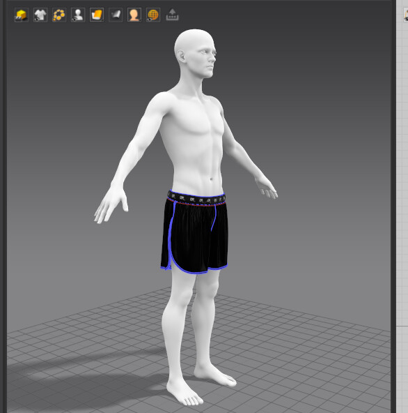 ArtStation - Marvelous Designer/CLO Boxershorts Clothing Male 3D Model ...