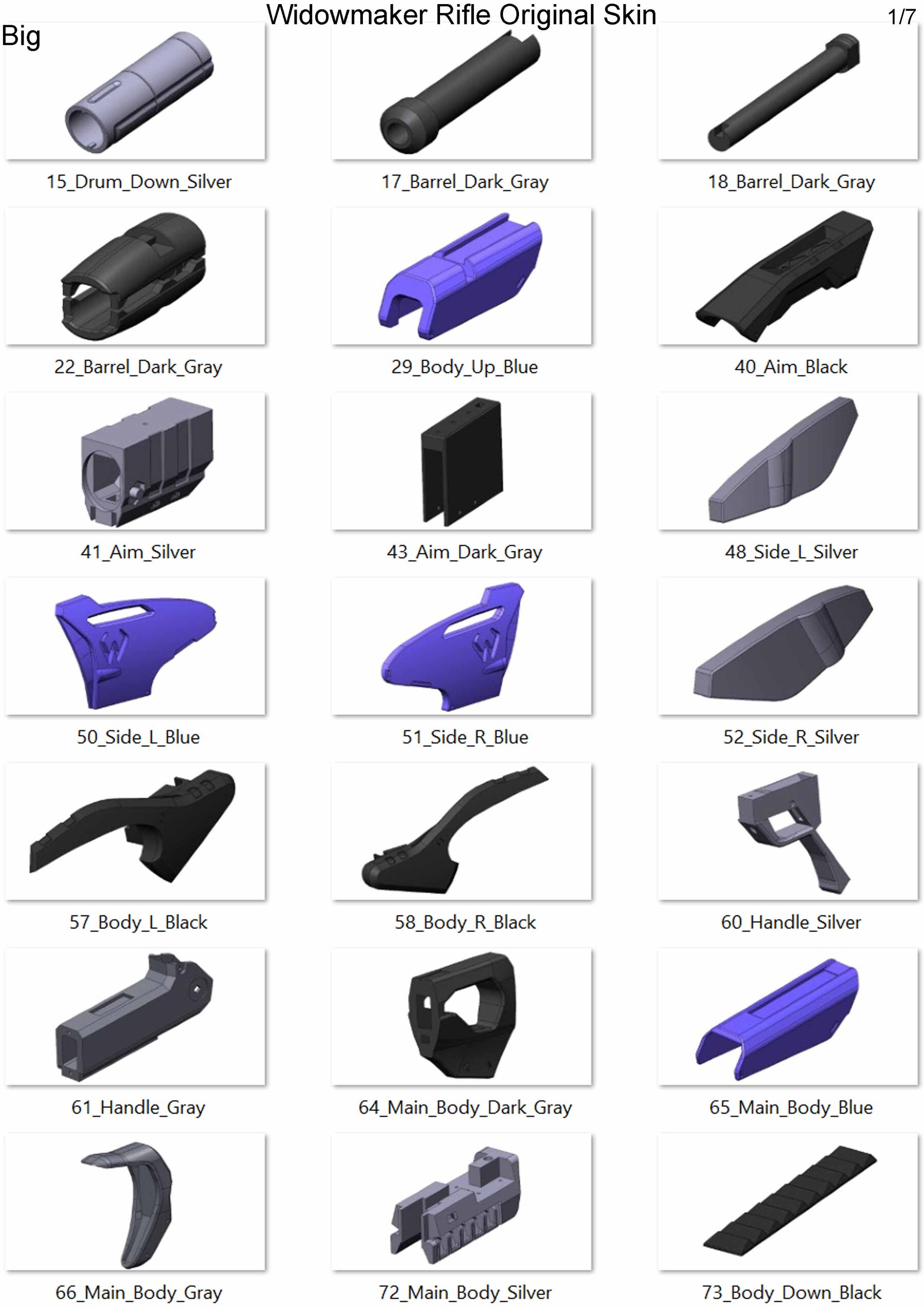 ArtStation - Widowmaker Original Skin - Overwatch - Printable 3d model ...