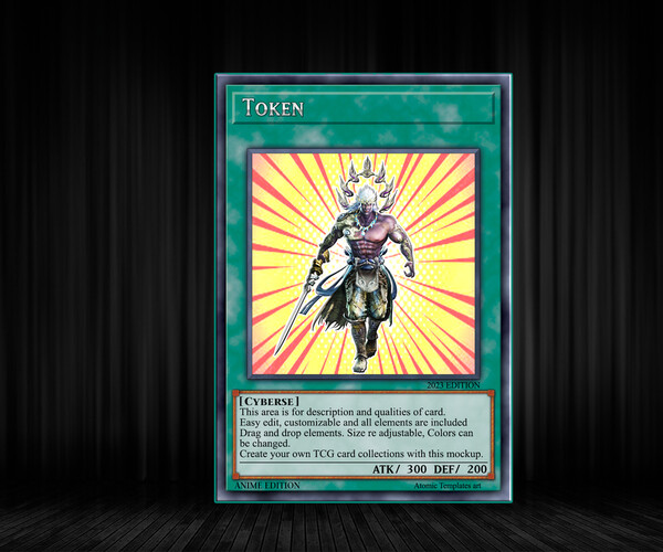 ArtStation - Custom trading card Photoshop template | Artworks