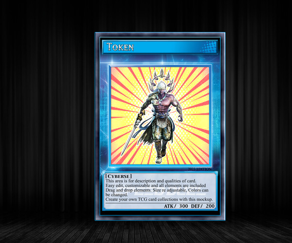 ArtStation - Custom trading card Photoshop template | Artworks