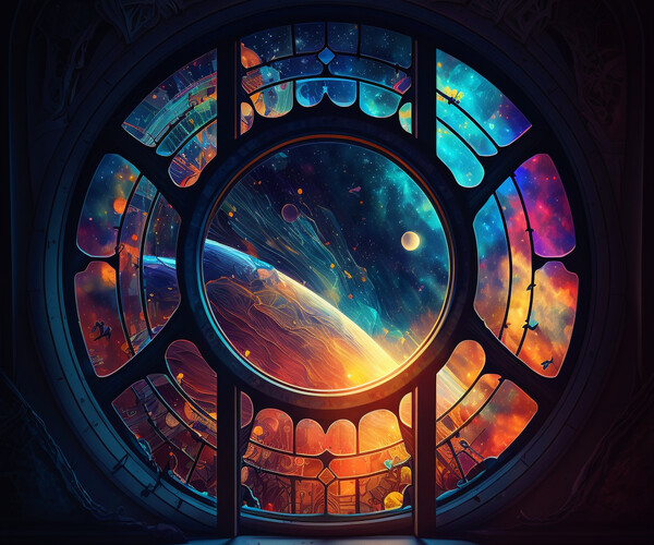 ArtStation - Sci-Fi Stained Glass v2 | Artworks