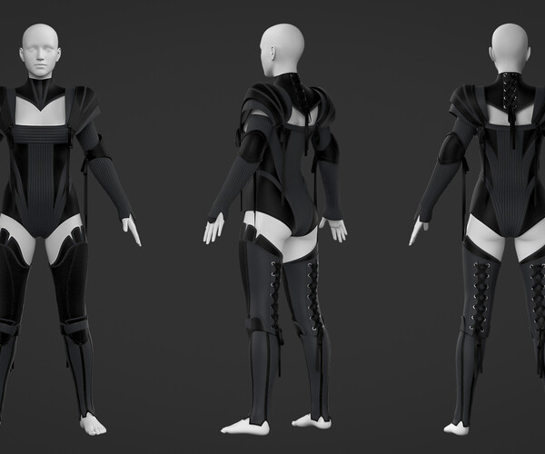ArtStation - Female outfit / Marvelous Designer/Clo3D project file ...