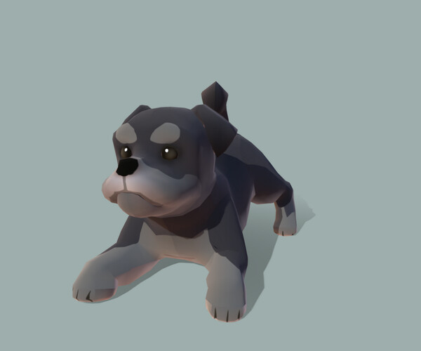 ArtStation - DOG Full Animations - Schnauzer | Game Assets