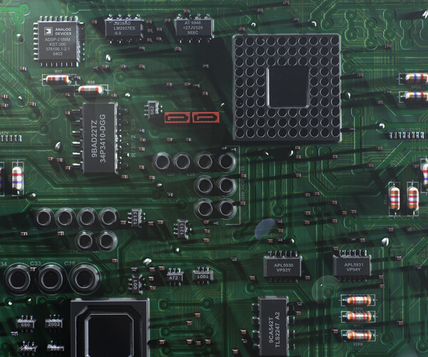 ArtStation - PBR - MOTHERBOARD, PCB BOARD - 4K MATERIAL | Game Assets