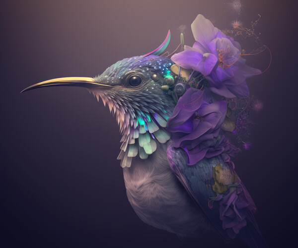 ArtStation - Hummingbird Poster | Background | Wall Decoration | Artworks