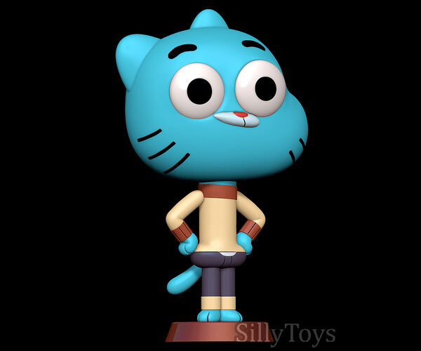 ArtStation - Gumball Watterson - The Amazing World of Gumball 3D print model | Resources