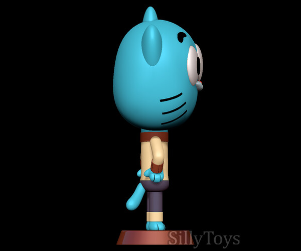 ArtStation - Gumball Watterson - The Amazing World of Gumball 3D print model | Resources