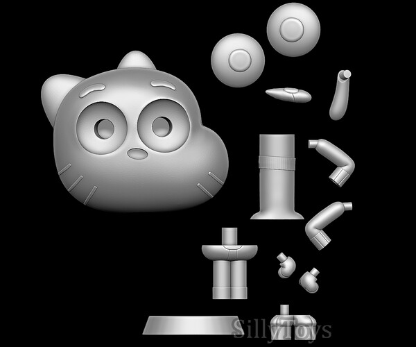 ArtStation - Gumball Watterson - The Amazing World of Gumball 3D print ...