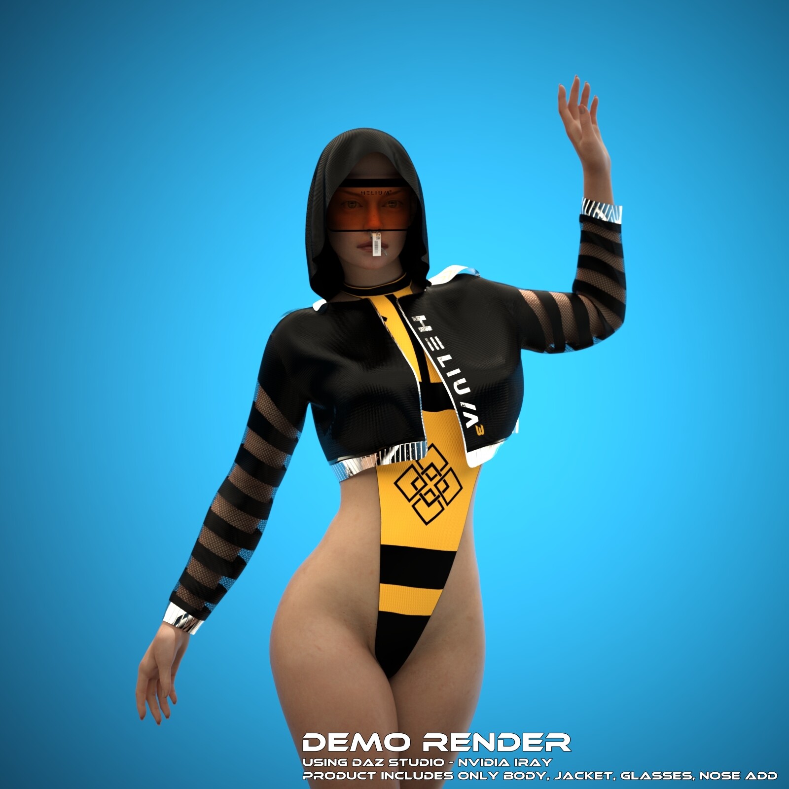 ArtStation - Hypno Girl 4 for Genesis 8 - Blender Version (Blender, FBX, OBJ) | Game Assets