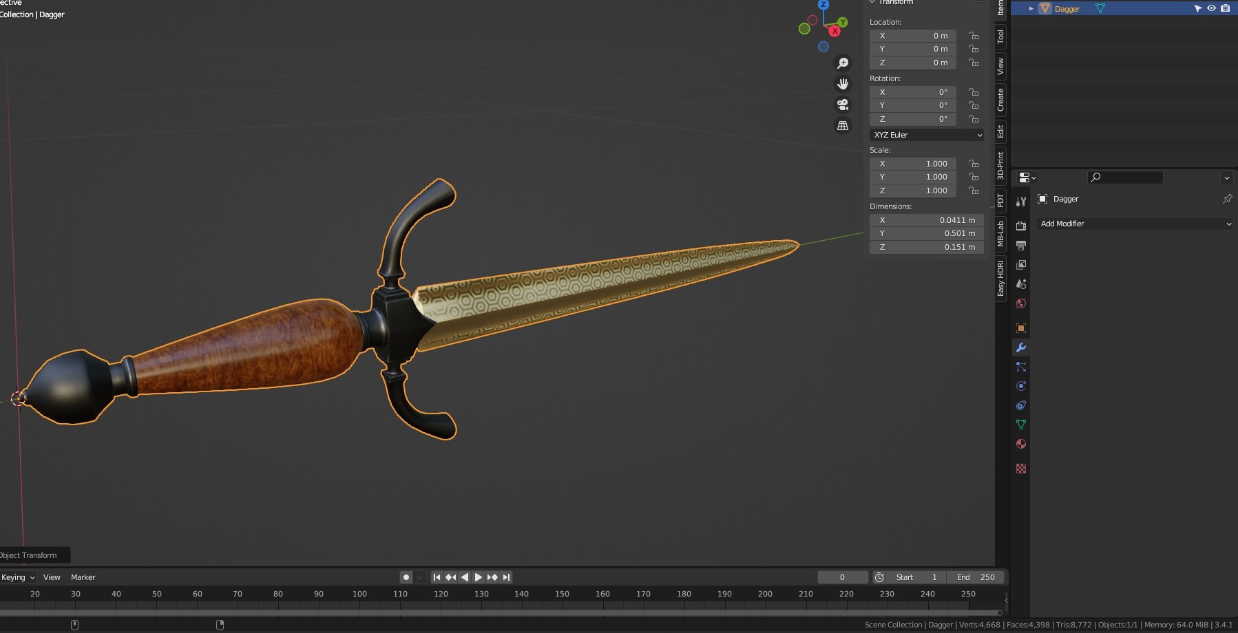 ArtStation - Dagger | Game Assets