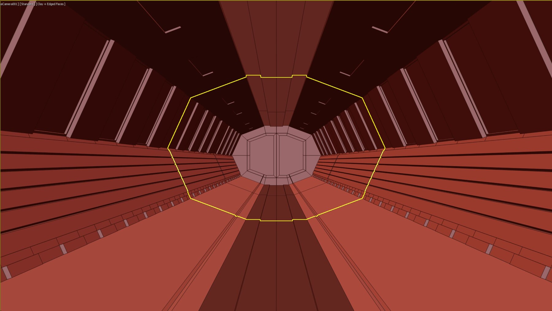 ArtStation - low poly scifi corridor 02 | Game Assets