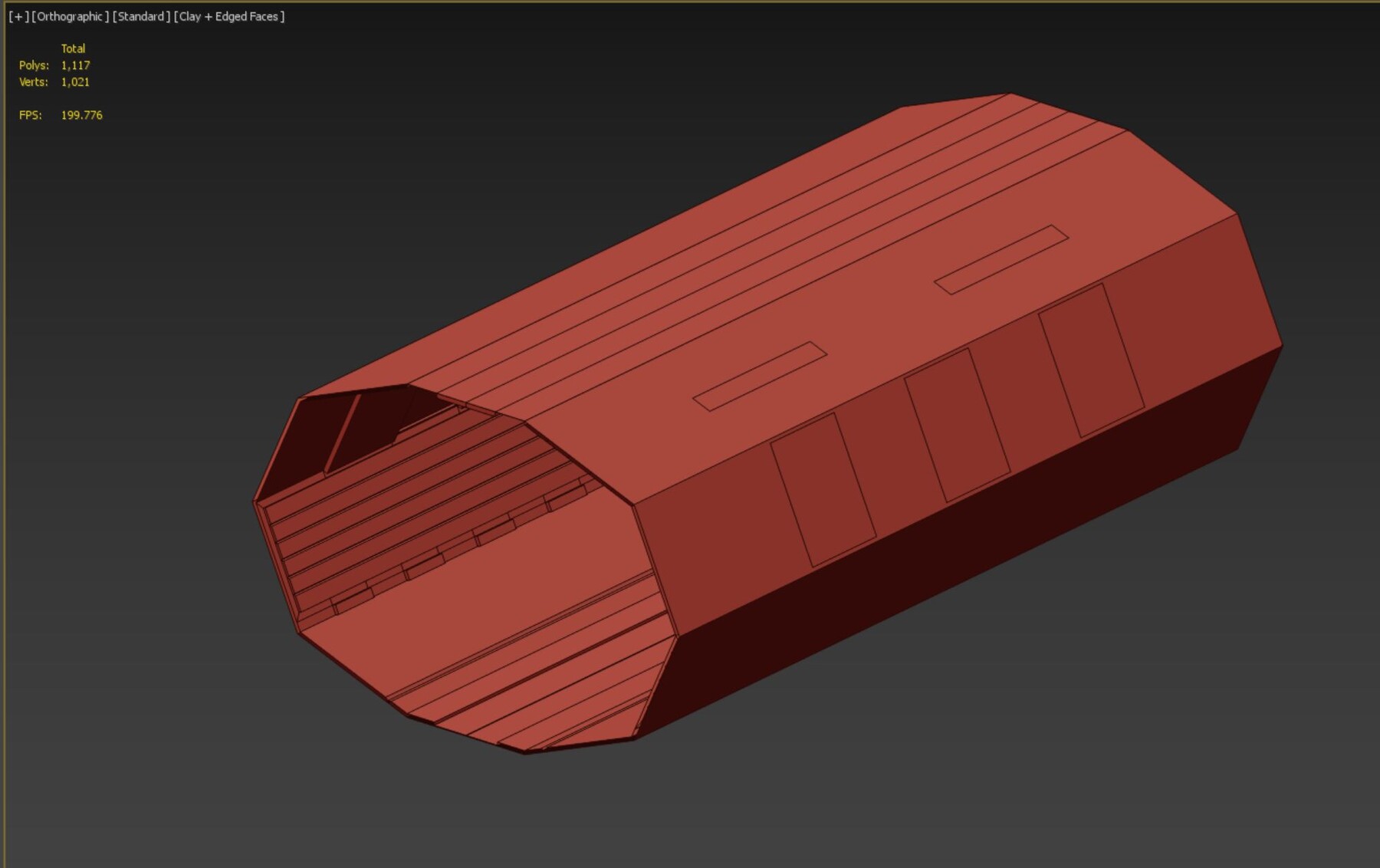 ArtStation - low poly scifi corridor 02 | Game Assets