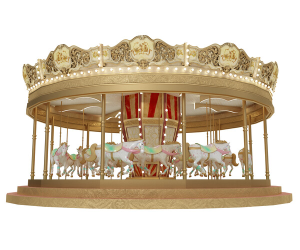 ArtStation - Carousel 3D model and 3d printable extra files | Resources