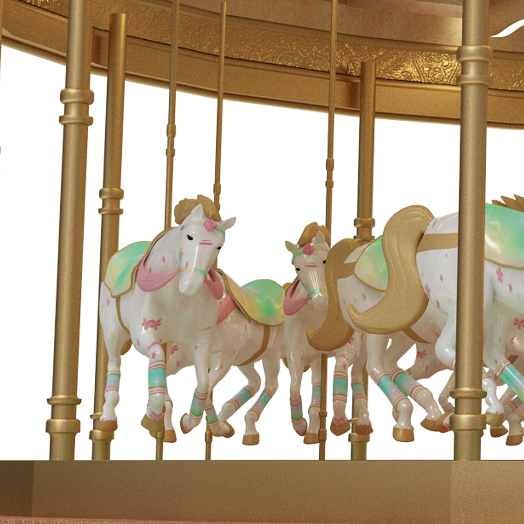 ArtStation - Carousel 3D model and 3d printable extra files | Resources