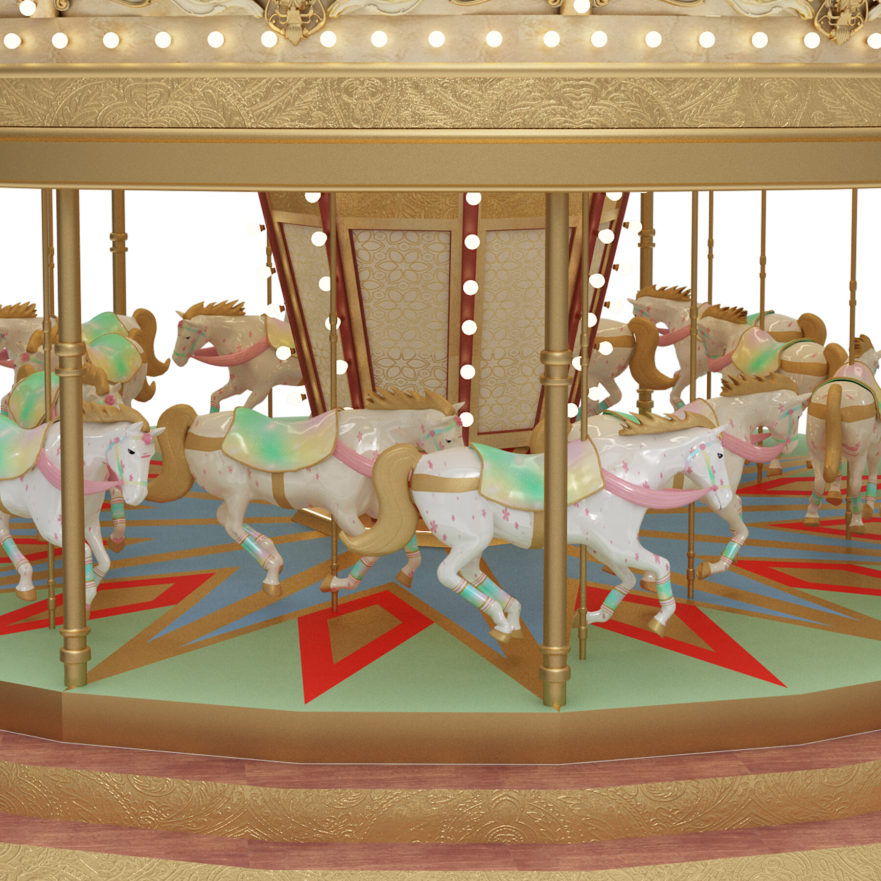 ArtStation - Carousel 3D model and 3d printable extra files | Resources