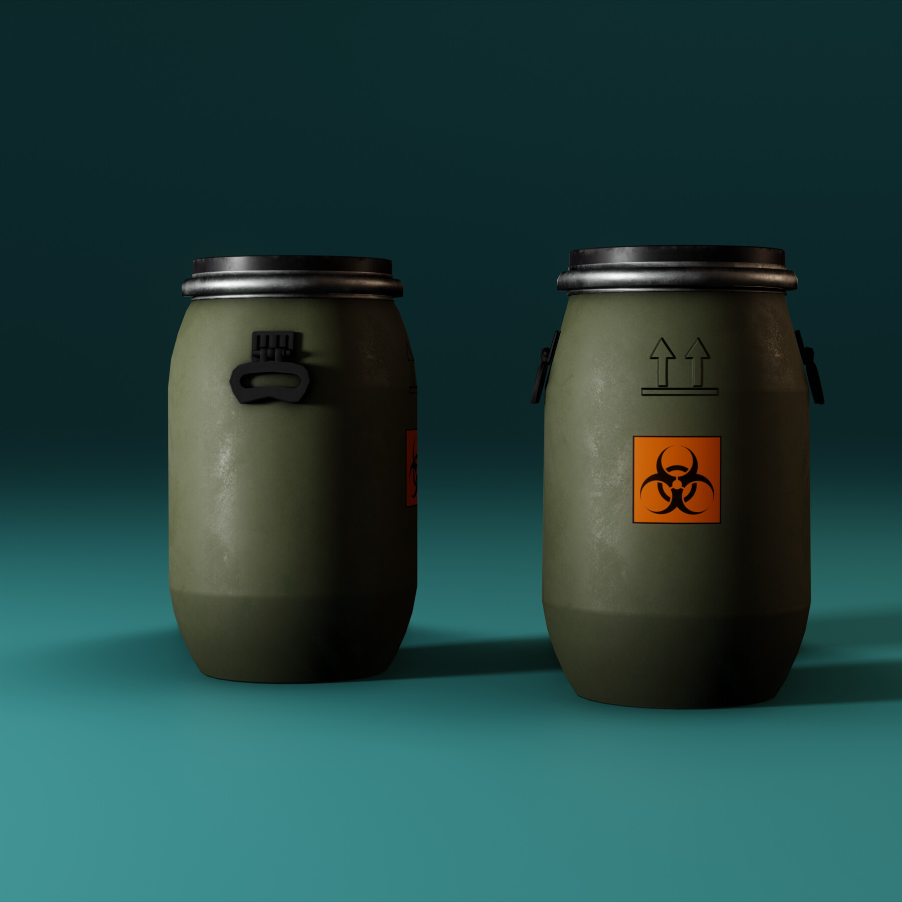 ArtStation - Low Poly Plastic Drum Model | Game Assets