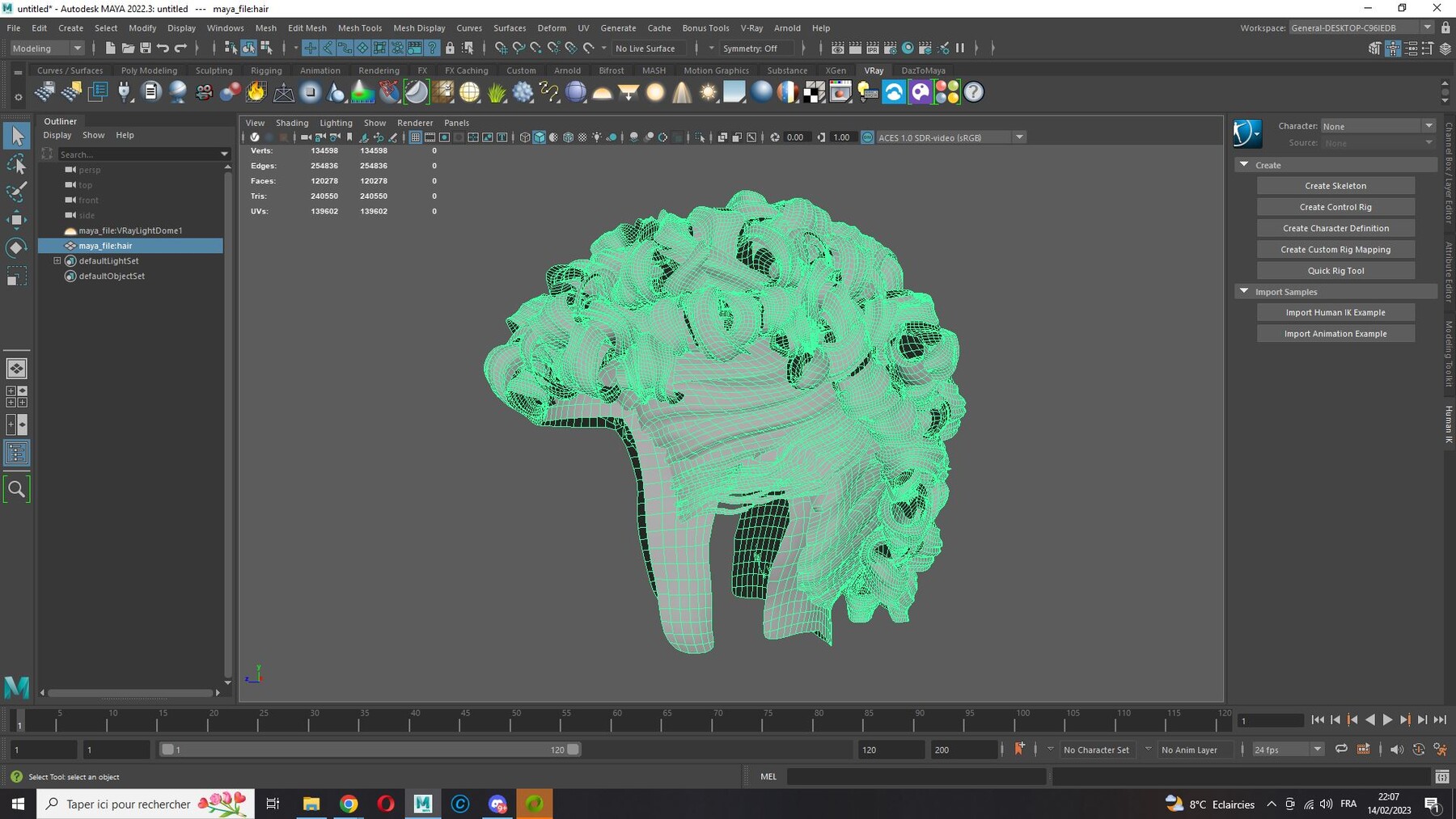 ArtStation - Realistic Female hair modern | Game Assets