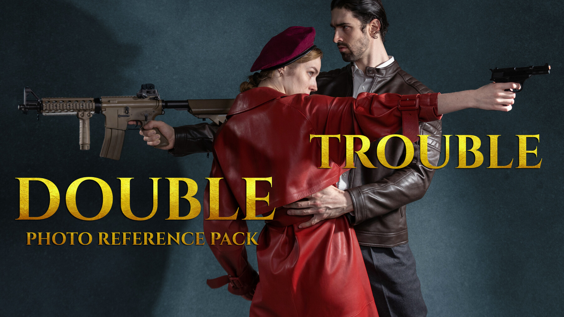 ArtStation - Double Trouble - Reference Photo Pack For Artists 354 JPEGs noAI | Resources