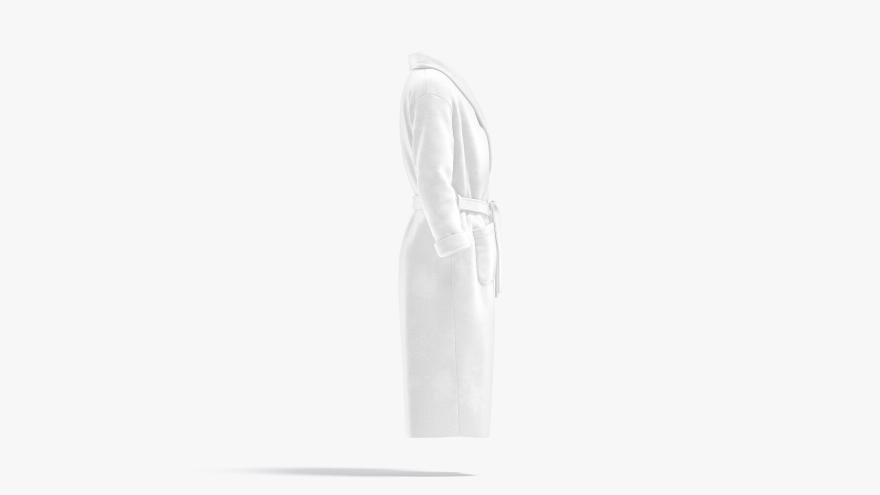 ArtStation - White Hotel Bathrobe - fabric spa bath robe | Resources