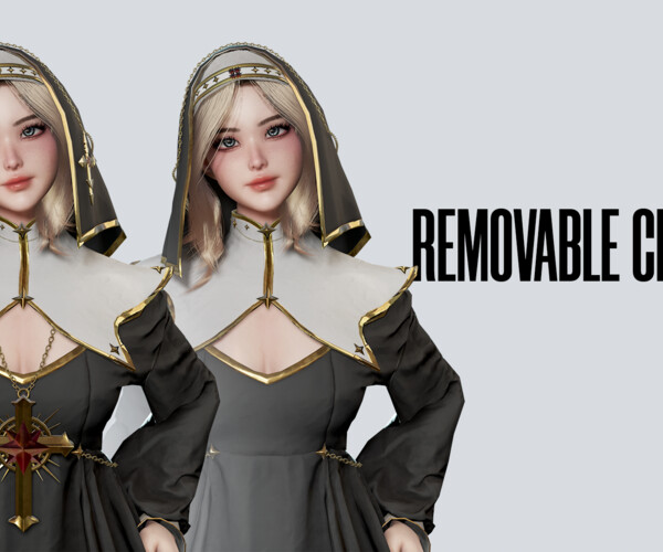 ArtStation - Priestess Girl - Game Ready | Game Assets