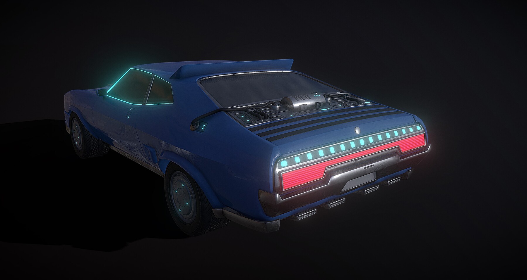 ArtStation - Ford Falcon Retro Futuristic | Game Assets