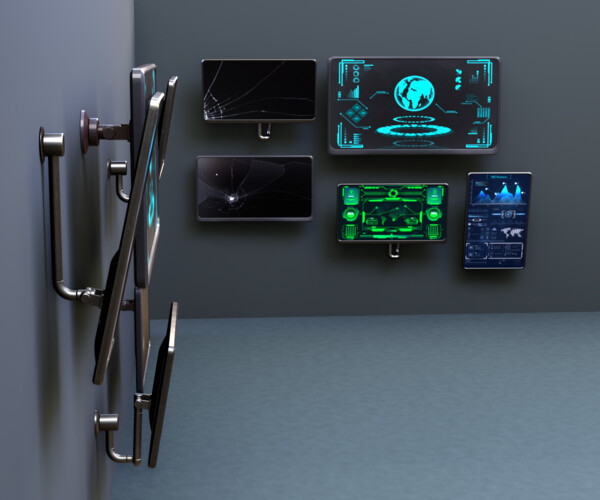 ArtStation - Monitors Dirty Props pack | Game Assets