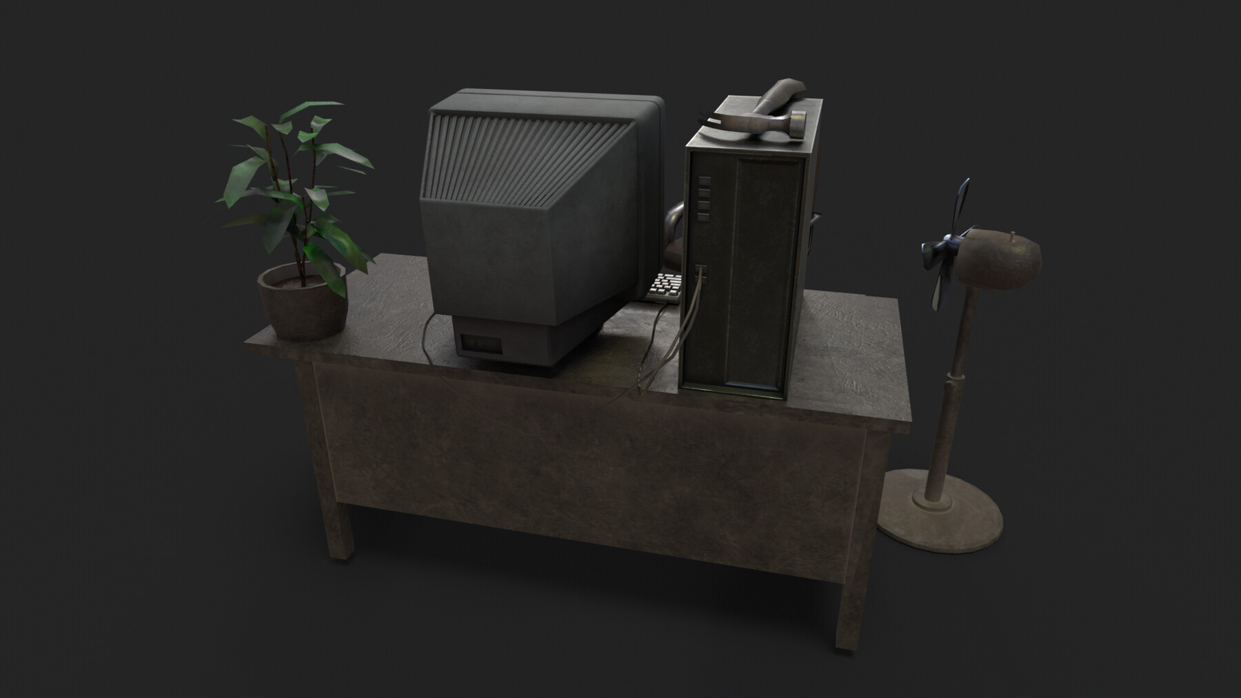 ArtStation - Monitors Dirty Props pack | Game Assets