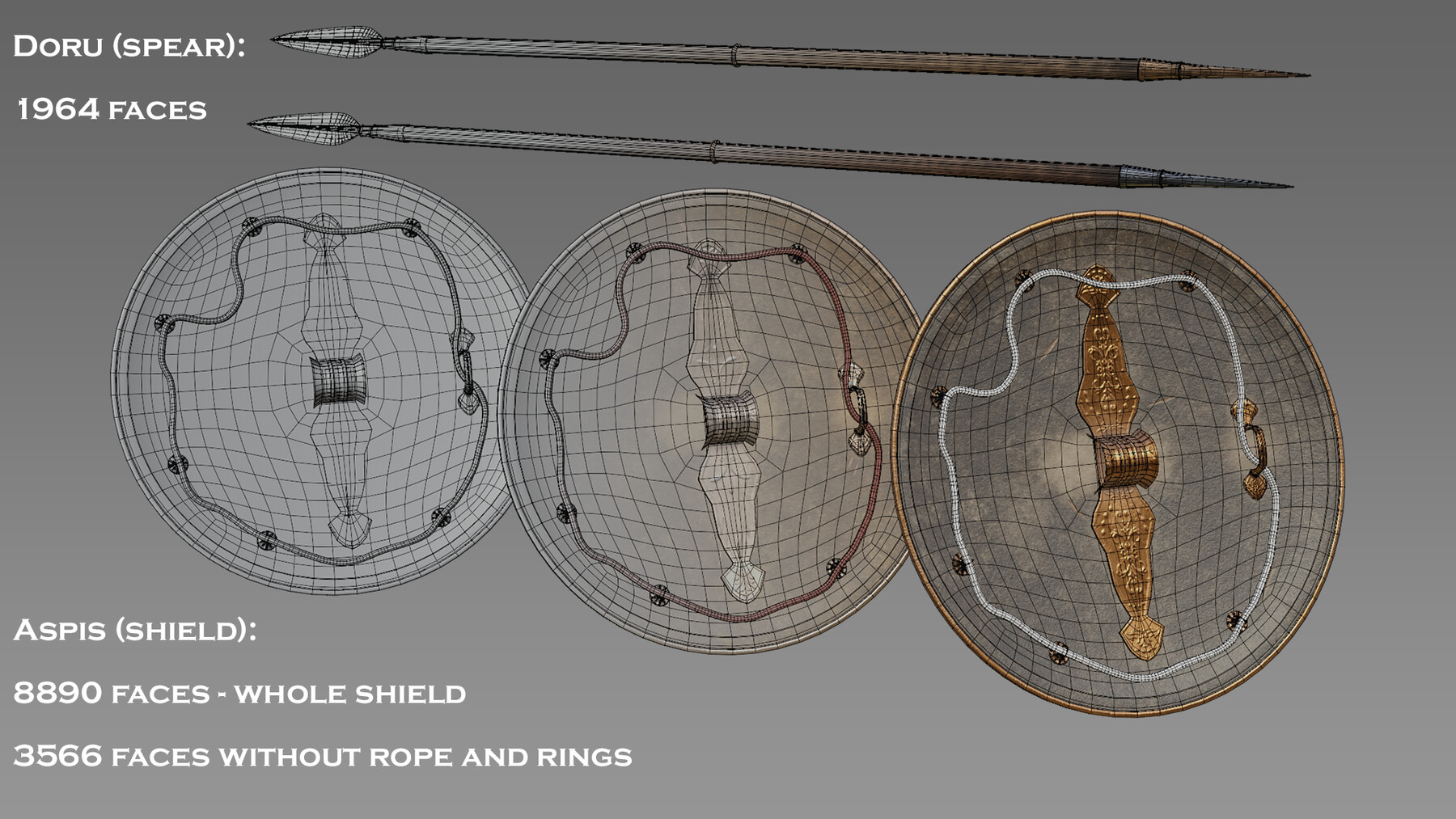 ArtStation - Low-Poly Game Ready Ancient Greek Battle Gear Pack | Game ...
