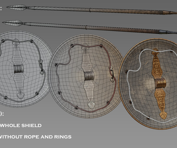 ArtStation - Low-Poly Game Ready Ancient Greek Battle Gear Pack | Game ...