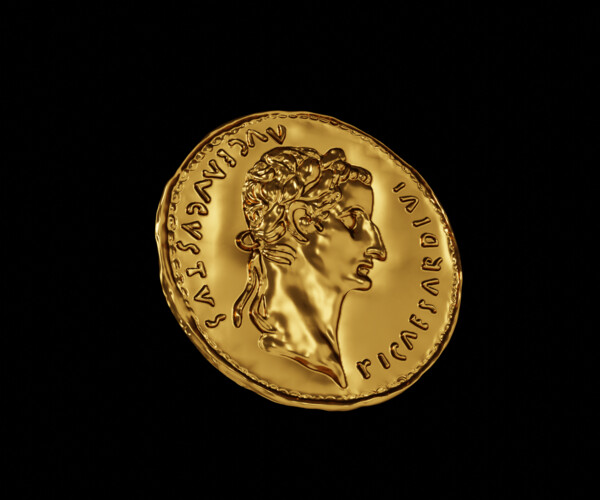 ArtStation - Golden Roman Coin | Game Assets