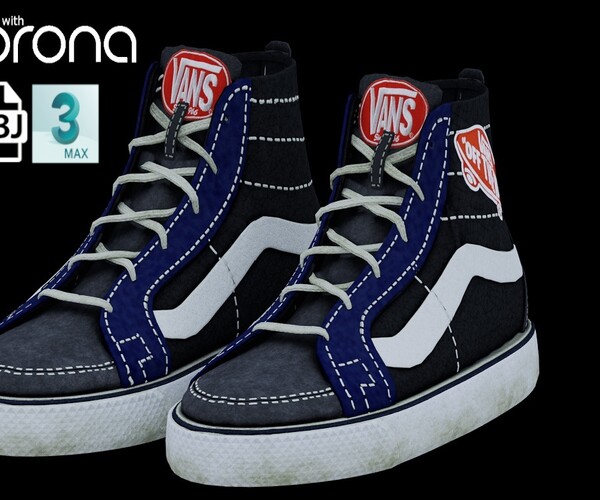 ArtStation - VANS HIGH SHOES Low-poly | Game Assets