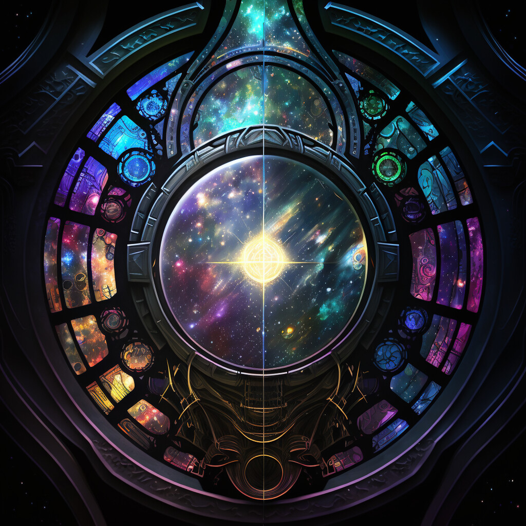 ArtStation - Sci-Fi Stained Glass Pack (5 Images) | Artworks