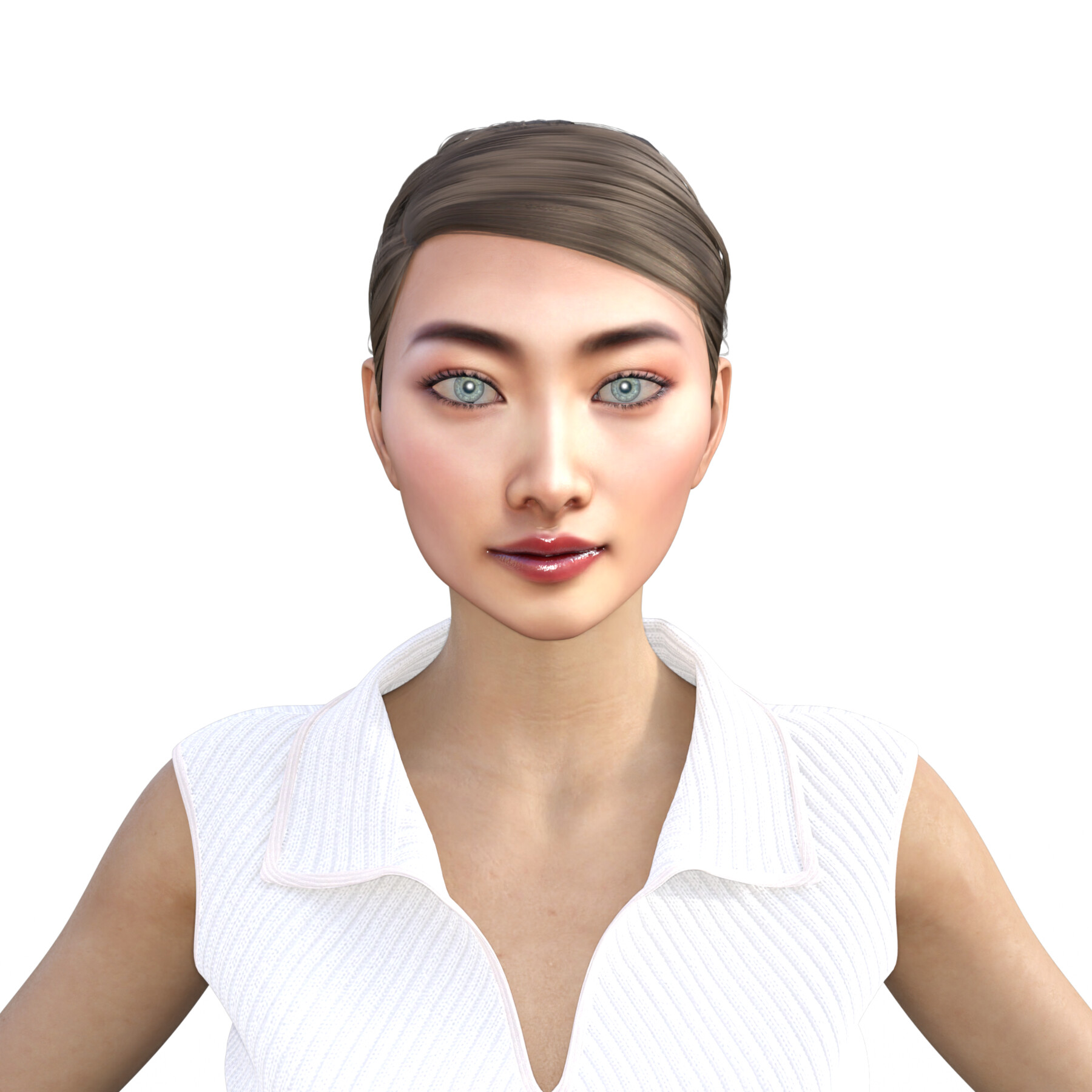 ArtStation - Cashlyn--Mature meatball head female//blendshape facial ...