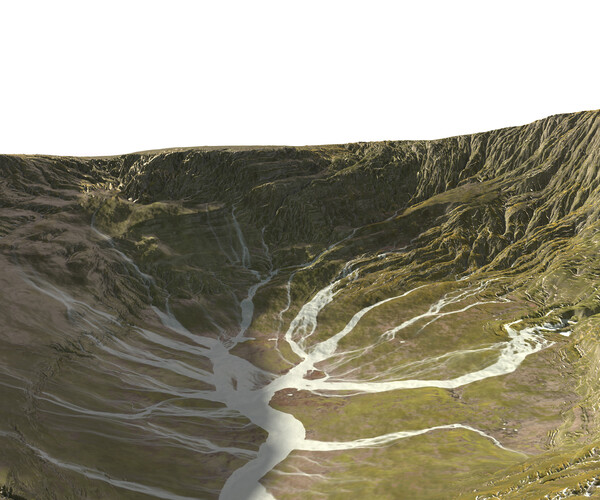 ArtStation - Mountain Valley Terrain | Resources