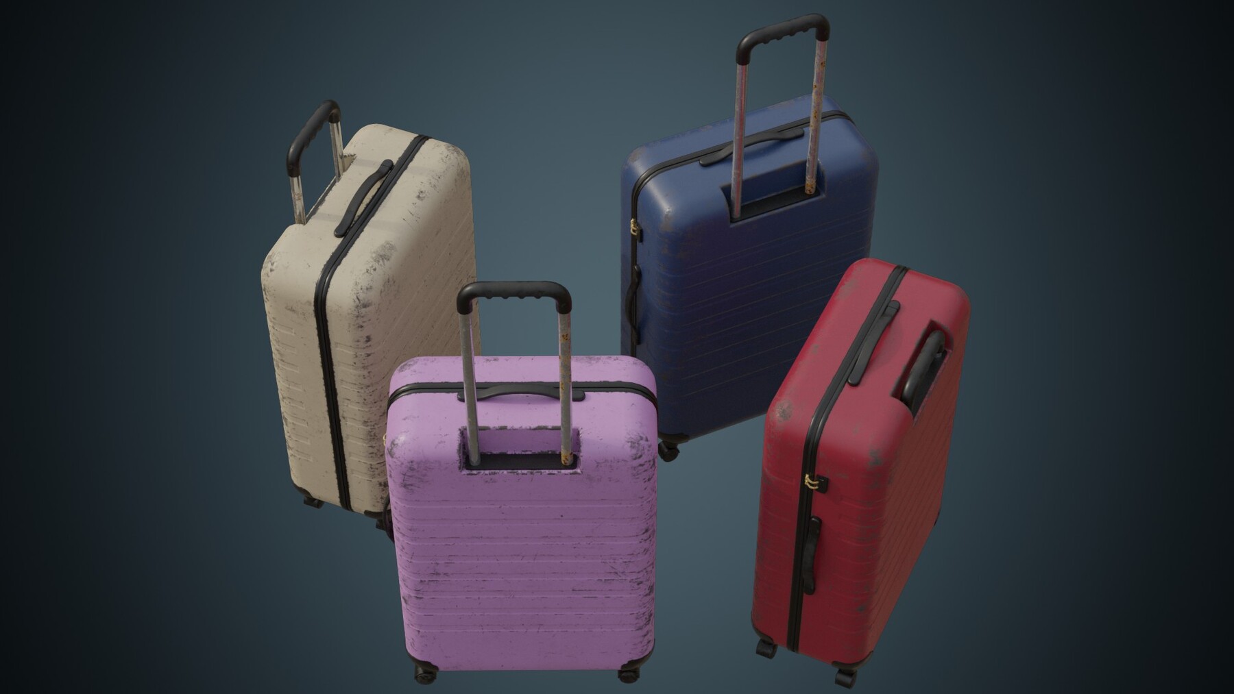 ArtStation - Rolling Suitcase 1B | Game Assets