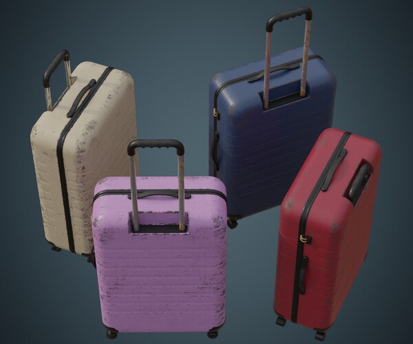 ArtStation - Rolling Suitcase 1B | Game Assets