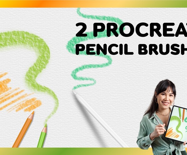 ArtStation - Procreate Pencil Brushes | 2 Procreate Colored Pencil ...