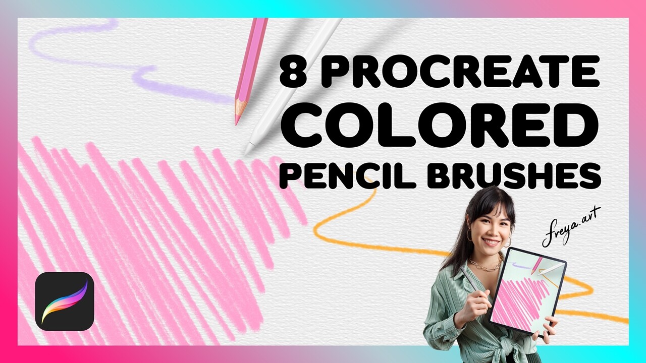 ArtStation - Pencil Brush For Procreate | 8 Procreate Colored Pencil ...