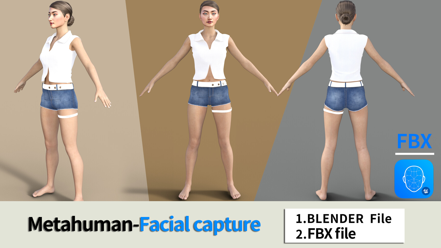 ArtStation - Cashlyn--Mature meatball head female//blendshape facial capture/Unreal Engine 4 ...