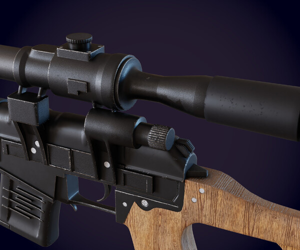 ArtStation - VSS Vintorez Gun | Game Assets