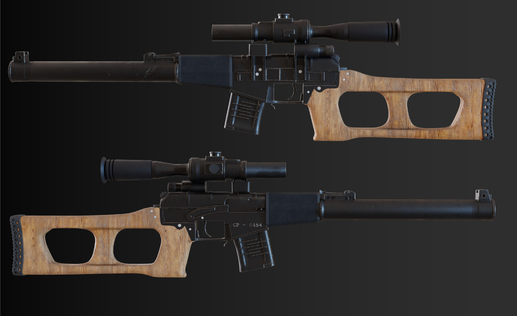 ArtStation - VSS Vintorez Gun | Game Assets