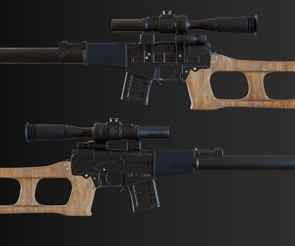 ArtStation - VSS Vintorez Gun | Game Assets