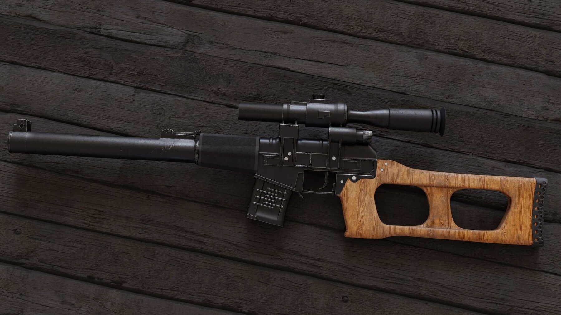 ArtStation - VSS Vintorez Gun | Game Assets